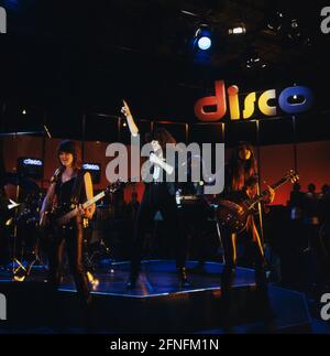 Disco, ZDF Musiksendung, Auftritt von CLOUT, Popgruppe aus Südafrika ...