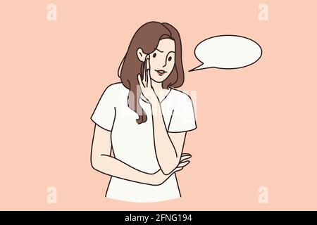 Cute group people speaking cartoon vector illustration Stock Vector ...