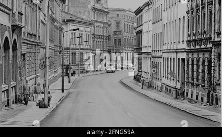 Saxony / GDR country / 1990 Goerlitz, houses from the 19th century in ...