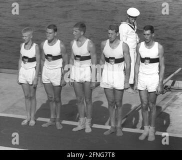 Olympic Games, Rome 1960, Klaus Wagner (GER) riding Famul across a ...