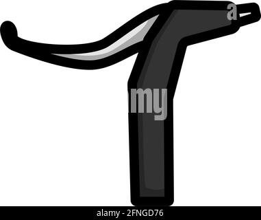 Bike HandleBar Brake Icon. Editable Bold Outline With Color Fill Design ...