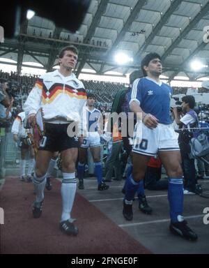 World Cup 90 Final Germany - Argentina 1:0/08.07.1990. Lothar Matthäus ...