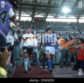 World Cup 90 Final Germany - Argentina 1:0/08.07.1990. Lothar Matthäus ...