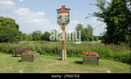 Leaden Roding Village Sign Stock Photo - Alamy