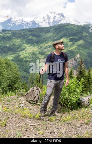 Hiking in The Republic of Georgia Stock Photo - Alamy