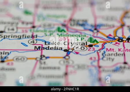 Crystal Minnesota USA shown on a Geography map or road map Stock Photo ...