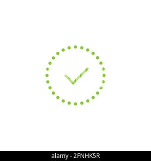 Check Mark. Valid Seal icon. white squared tick with shadow in blue ...