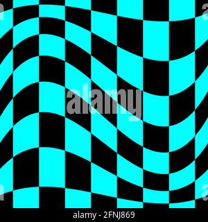 Squares pattern, checkerboard, chessboard with rotation, swirl, twirl ...