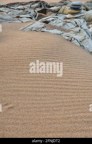 Unusual landscape image giving an abstract look of small scale rocks in ...