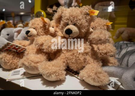 Steiff teddy bears display in a store, UK Stock Photo - Alamy
