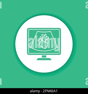 Echocardiography concept icon Stock Vector Image & Art - Alamy