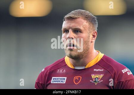 Warrington, UK. 17th May, 2021. Greg Inglis (3) of Warrington Wolves ...