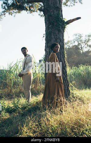 Aaron Pierre, left, and Thuso Mbedu attend the TIFF Tribute Awards at ...
