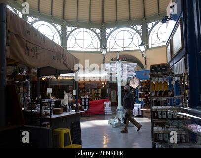 Bath Guildhall Market interior, Somerset, England, Uk Stock Photo - Alamy