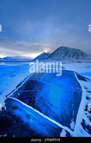 Frozen Atigun River, Brooks Range, Alaska Stock Photo - Alamy