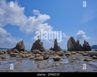 Hashigui-iwa Rock, Wakayama Prefecture, Japan Stock Photo - Alamy