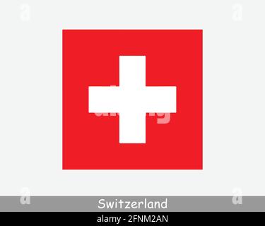 Flag of Switzerland. Swiss national symbol in official colors. Template ...