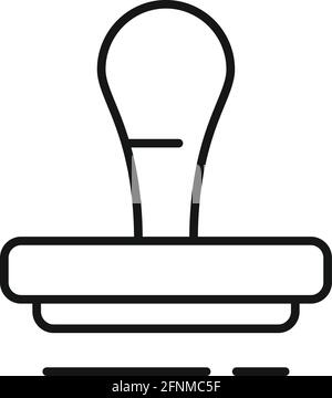 approval allowance line icon vector illustration Stock Vector Image ...