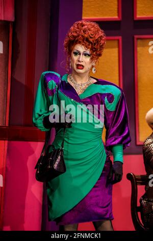 Anna Phylactic performs live during the preview of "Death Drop" at ...