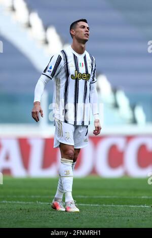 Cristiano Ronaldo of Juventus looks dejected during the UEFA Champions ...