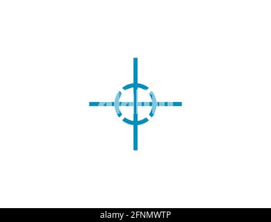 Center Of Gravity Symbol Sign On White Background Stock Vector Image ...