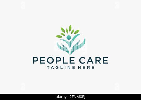 Social Humanity People Logo. Flat Vector Logo Design Template Stock ...