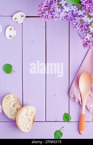 scrapbook background. Card and tools with decoration Stock Photo - Alamy