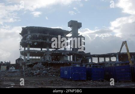 DEMOLITION ALMOST COMPLETE OF BRITAIN'S UGLIEST BUILDING THE TRICORN ...