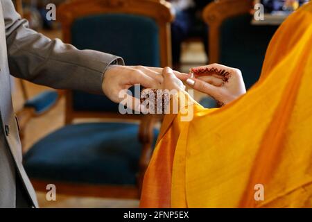 Multiracial mariage in Paris, France Stock Photo - Alamy
