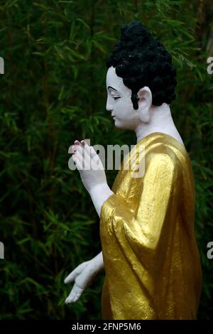 Thien Minh buddhist temple. Shakyamuni Buddha statue. Lyon. France ...