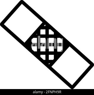 Medical Plaster Icon. Editable Bold Outline With Color Fill Design ...