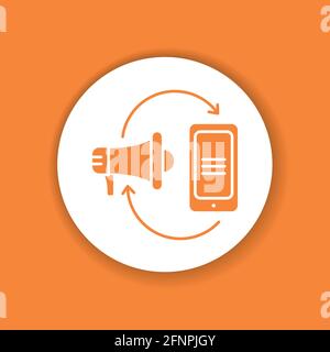 Barter advertising line color icon. SMM promotion. Sign for web page ...