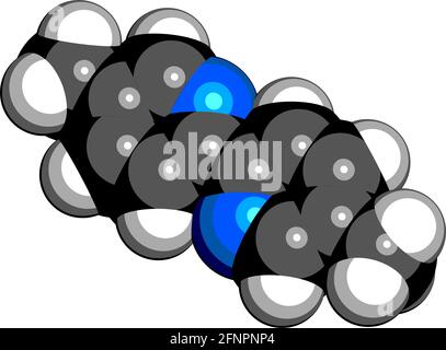 Abametapir head lice treatment drug molecule. Skeletal formula Stock ...