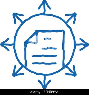 task list of audit doodle icon hand drawn illustration Stock Vector ...