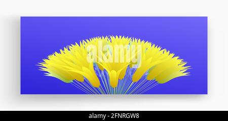 Floral background. Flower bouquet cover. Flourish greeting card Stock ...