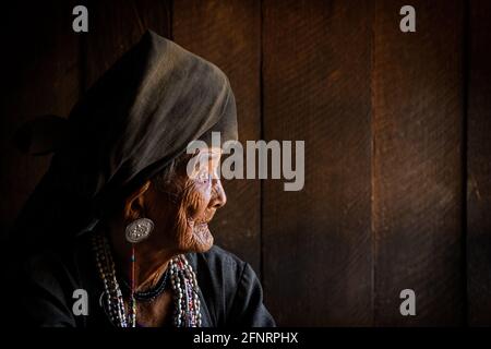 Akhe tribe, Myanmar Stock Photo - Alamy