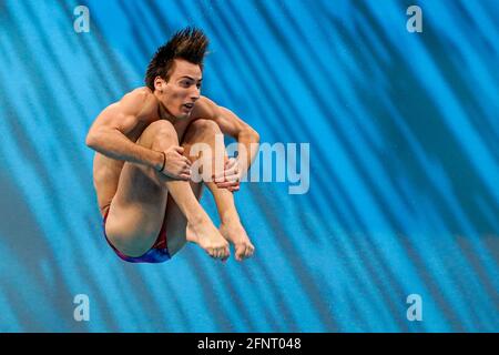 BUDAPEST, HUNGARY - MAY 16: Athanasios Tsirikos of Greece competing at ...