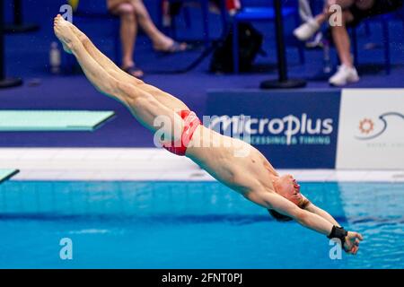 BUDAPEST, HUNGARY - MAY 16: Anton Knoll of Austria competing at the Men ...