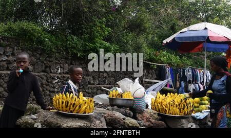 Vibrant Congolese markets in Goma, North Kivu province, D.R.C Stock ...