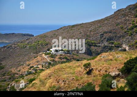 Panoramic view of Aghios Spyridon a Greek Orthodox church in ...