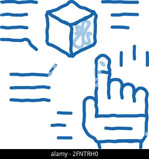 Motion sensor icon. Hand drawn vector illustration. Editable line ...