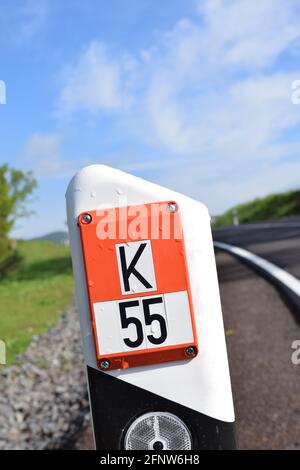 road sign K55 Stock Photo - Alamy