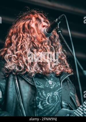 Copenhagen, Denmark. 13th, May 2021. The Danish metal band Ascendency ...