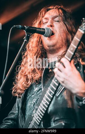 Copenhagen, Denmark. 13th, May 2021. The Danish metal band Ascendency ...