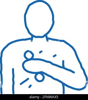 skin rash disease icon doodle illustration Stock Vector Image & Art - Alamy