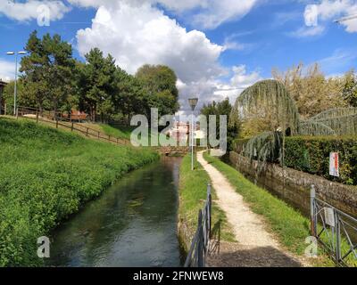 A walking in Verona countryside close stream Stock Photo - Alamy