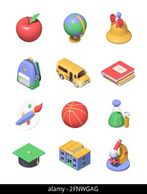 Study School Academic Icon Graphic Concept Stock Photo - Alamy