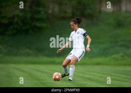 KHARKIV, UKRAINE - MAY 19, 2021: Hanna Voronina. The football match of ...