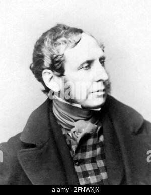 Vice-Admiral Robert FitzRoy (1805-1865) in a portrait from the early to ...