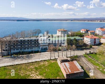 Amazing Aerial view of town of Primorsko, Burgas Region, Bulgaria Stock ...